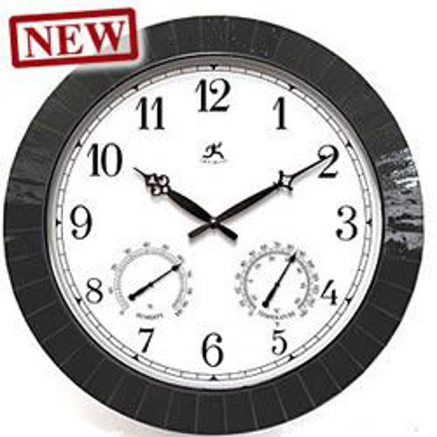 4SeasonGreenhouse. Infinity Instruments Black Tile Indoor-outdoor Clock ...