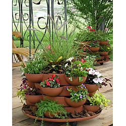 4SeasonGreenhouse. Terracota Stack & Grow Planter