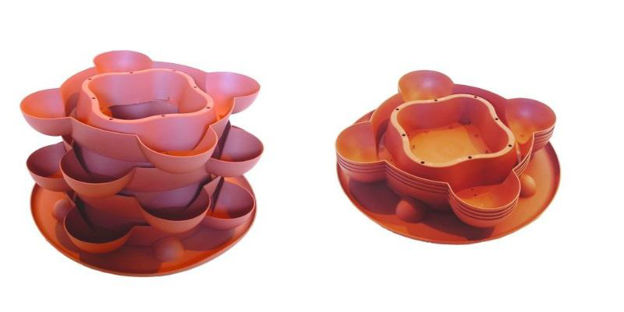 4SeasonGreenhouse. Terracota Stack & Grow Planter