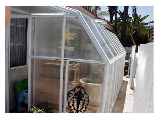 4SeasonGreenhouse. Eco SunRoom 12 Lean-To Greenhouse Kit - Poly