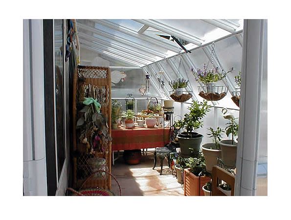 4SeasonGreenhouse. Eco SunRoom 12 Lean-To Greenhouse Kit - Poly