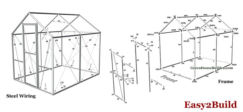 4SeasonGreenhouse. Easy2Build Poly Greenhouse Kit 6 x 10