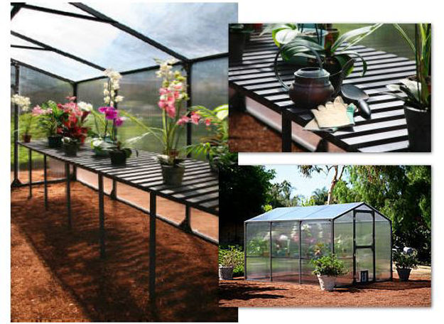 4SeasonGreenhouse. Montecito 12' W x 24' L Lean-to Greenhouse Kit