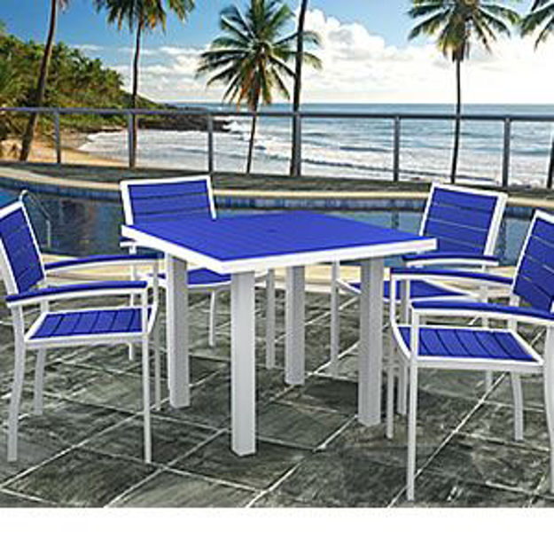 4SeasonGreenhouse. PolyWood 5 pc. Euro Recycled Plastic Dining Set