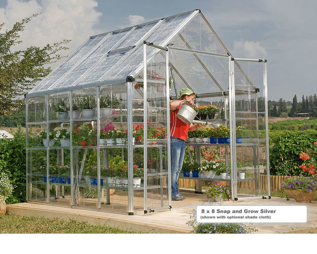 4SeasonGreenhouse. Snap & Grow Green 8 x 20 Greenhouse Kit